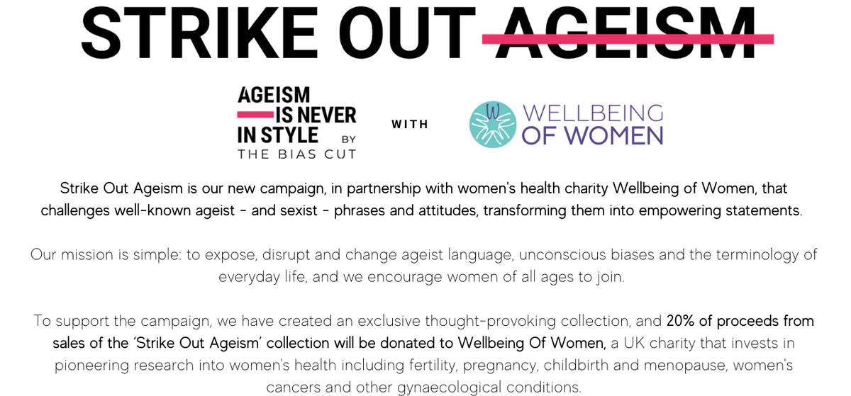 The Strike Out Ageism Collection – The Bias Cut