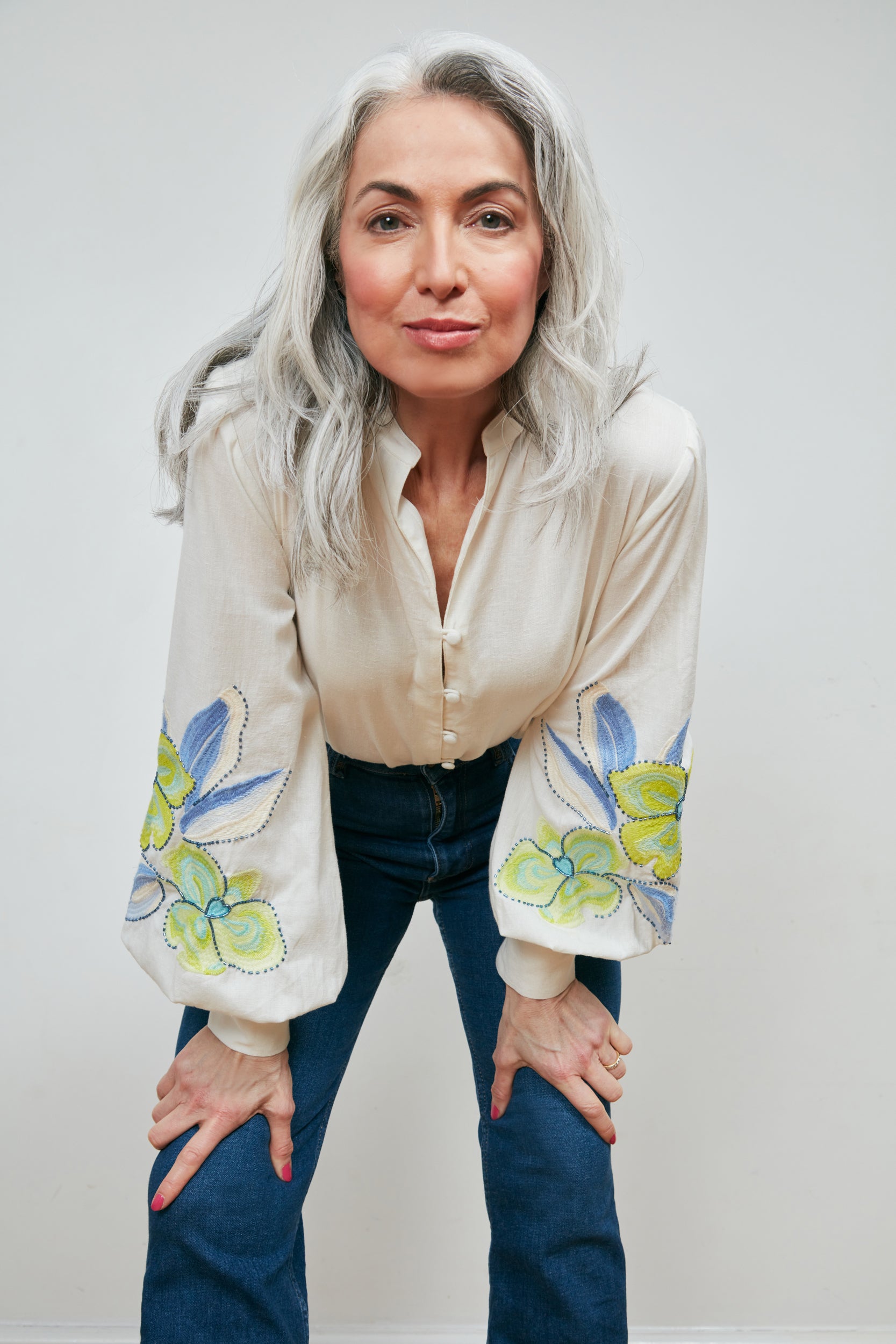 Fabienne Chapot Marielle Embroidered Floral Blouse – The Bias Cut