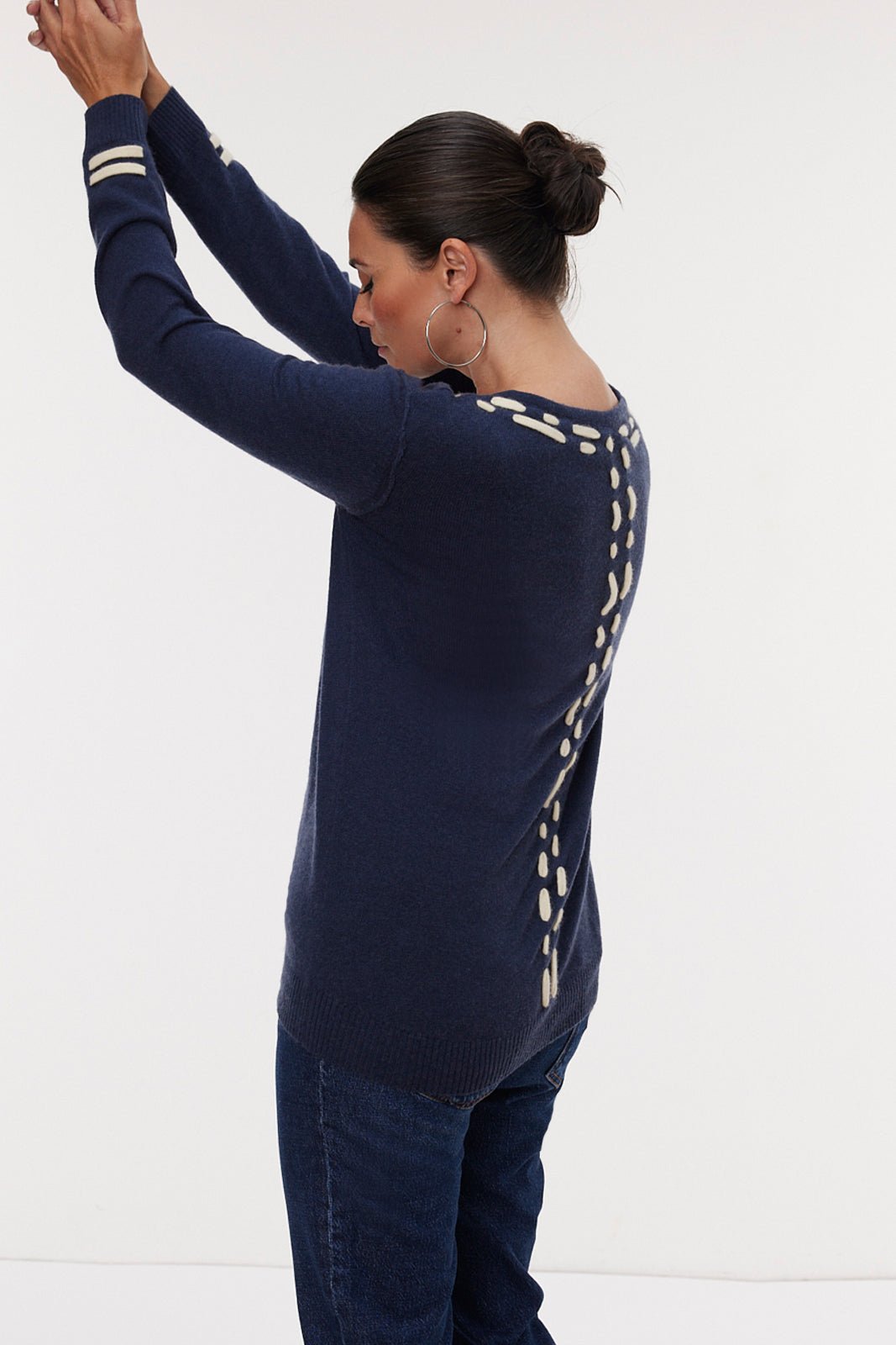 Jacynth London Regina Navy Jumper – The Bias Cut