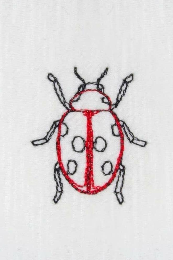 Ladybird Embroidered T-Shirt – The Bias Cut
